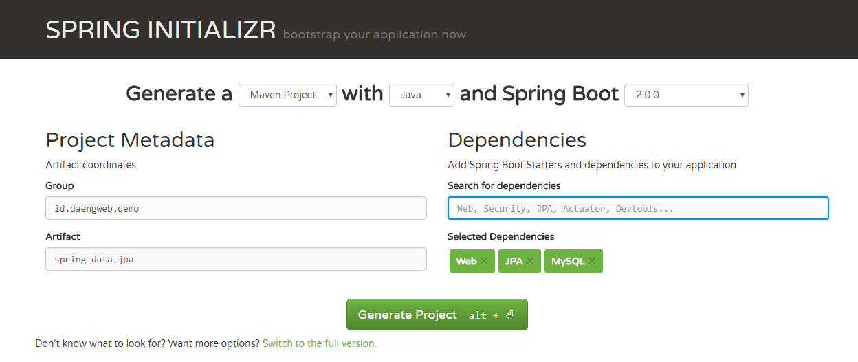 Serial Spring Boot Crud Dengan Spring Data Jpa Daeng Web